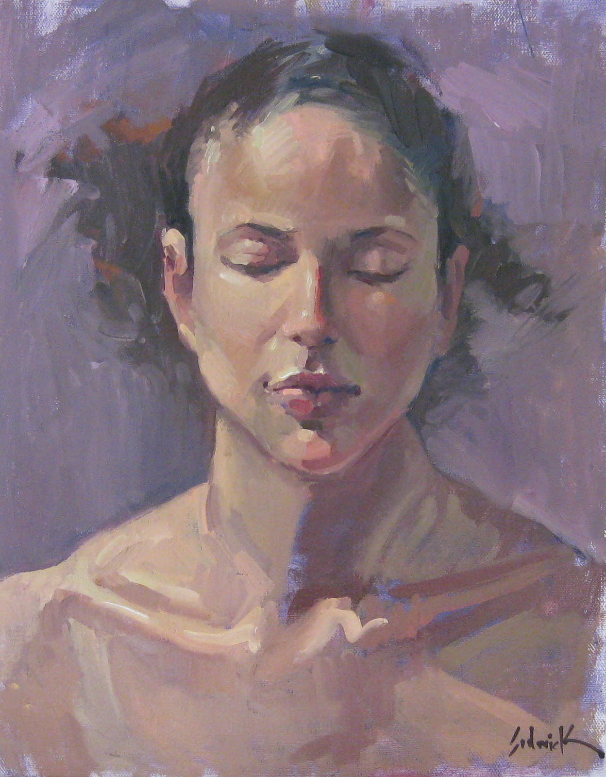 Sedwick Studio: "Reverie" - Portrait painting by Sarah Sedwick