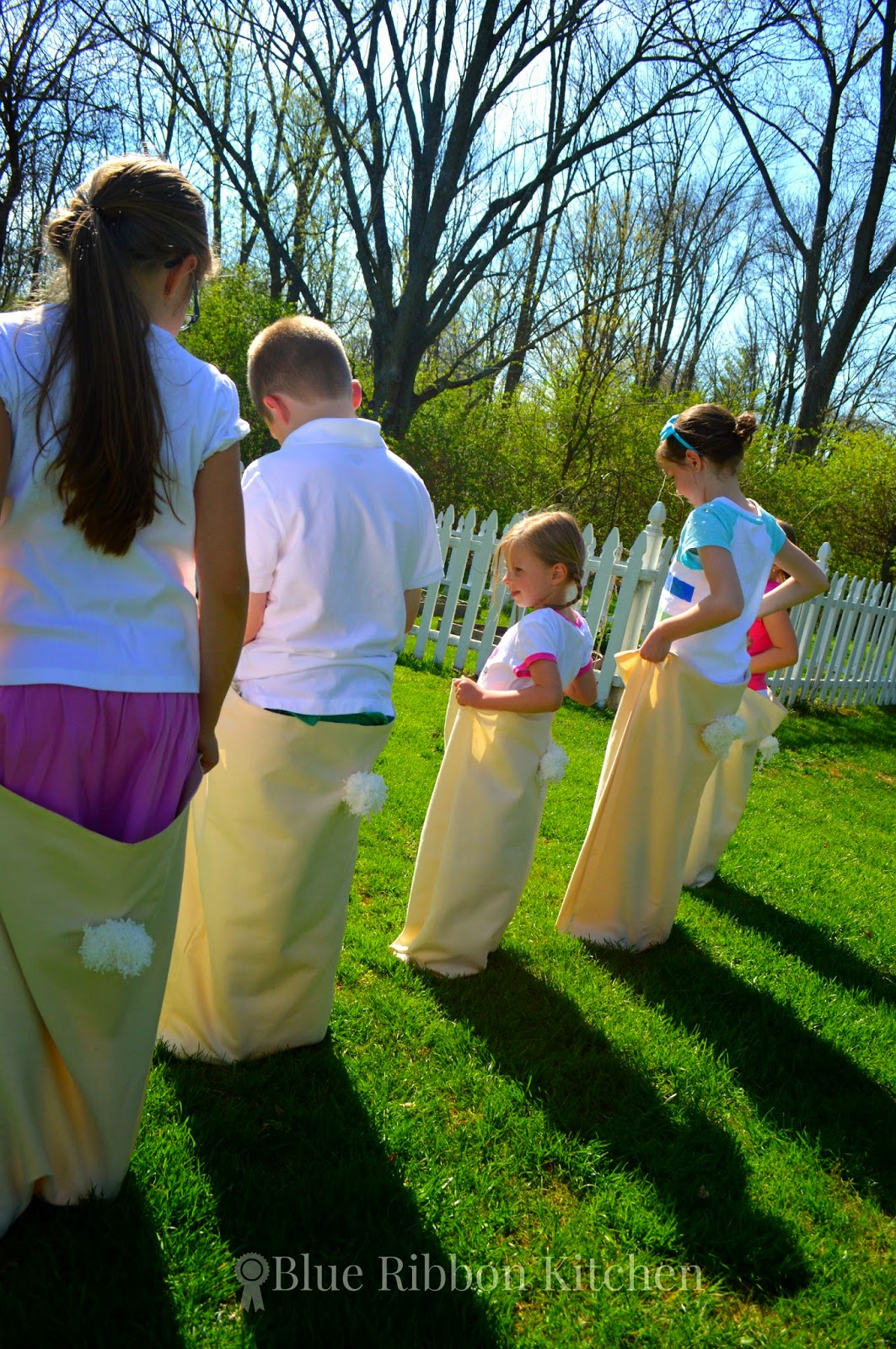 Blue Ribbon Kitchen: Hop To It...Easter Bunny Sack Races