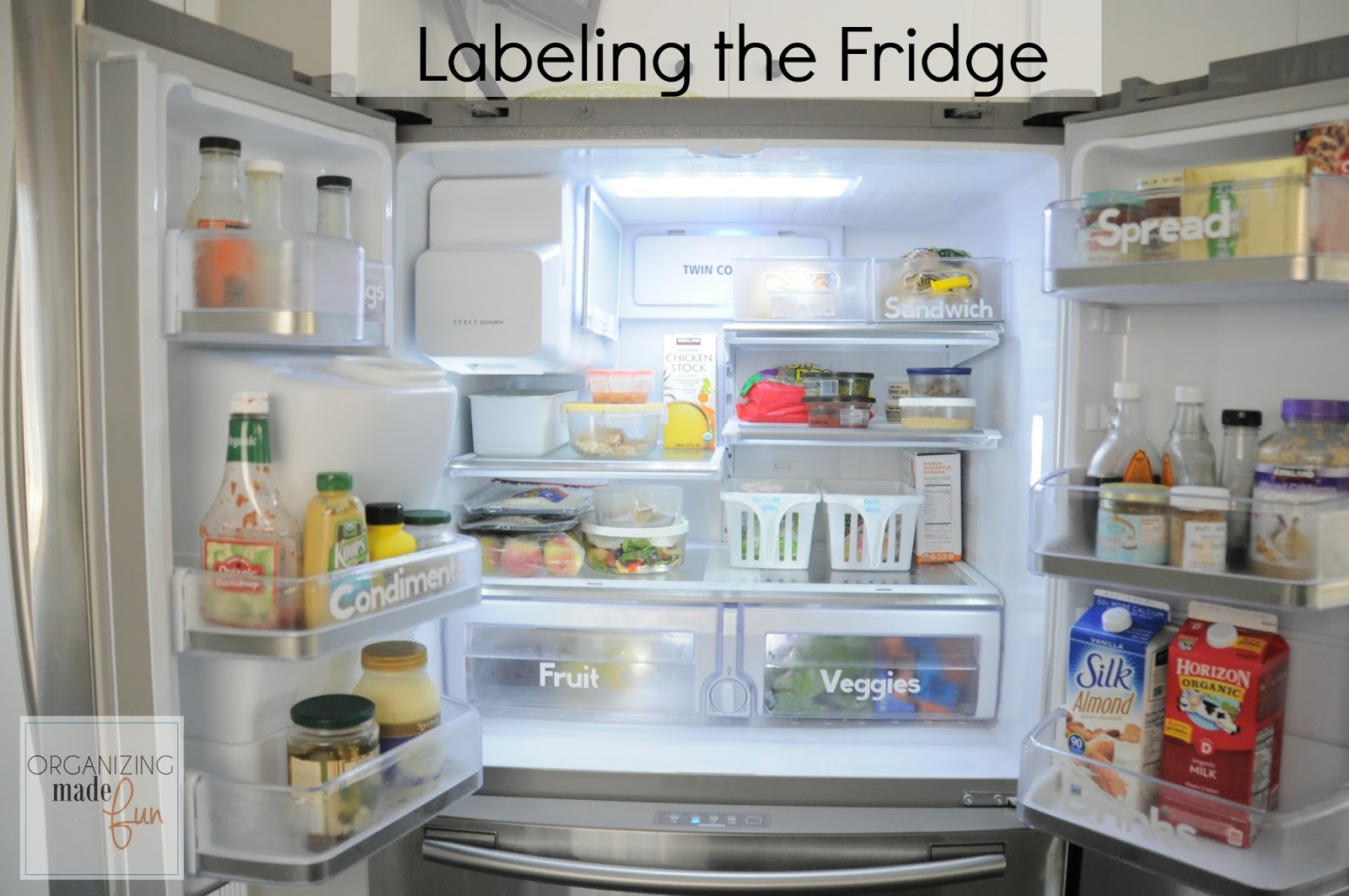 Labeling in the Fridge | Organizing Made Fun: Labeling in the Fridge