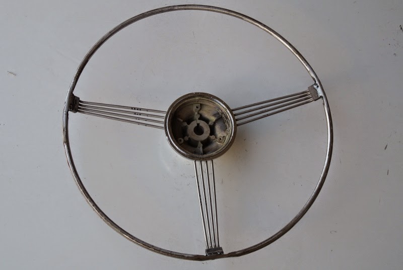 PearlCraft: Chris Craft 1937 boat steering wheel