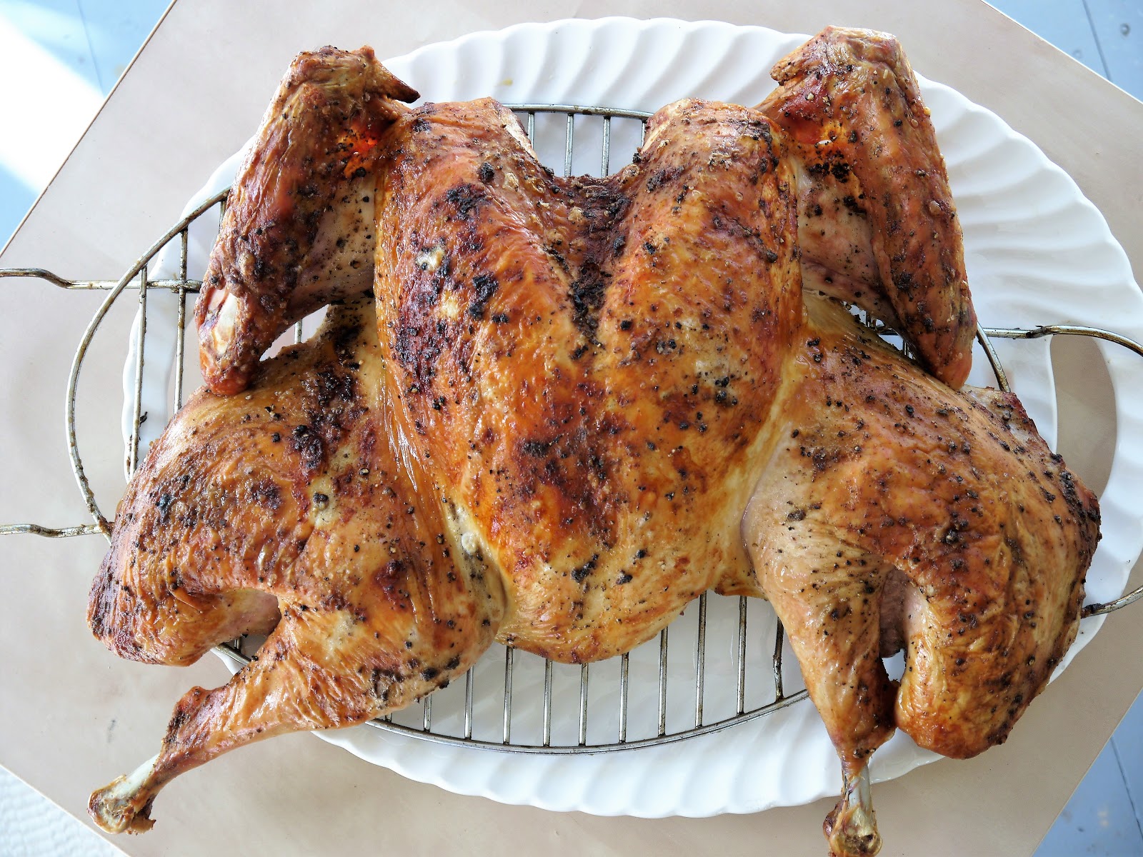 Clockwatching Tart: Spatchcock Turkey - The Best Way to Cook a Turkey!