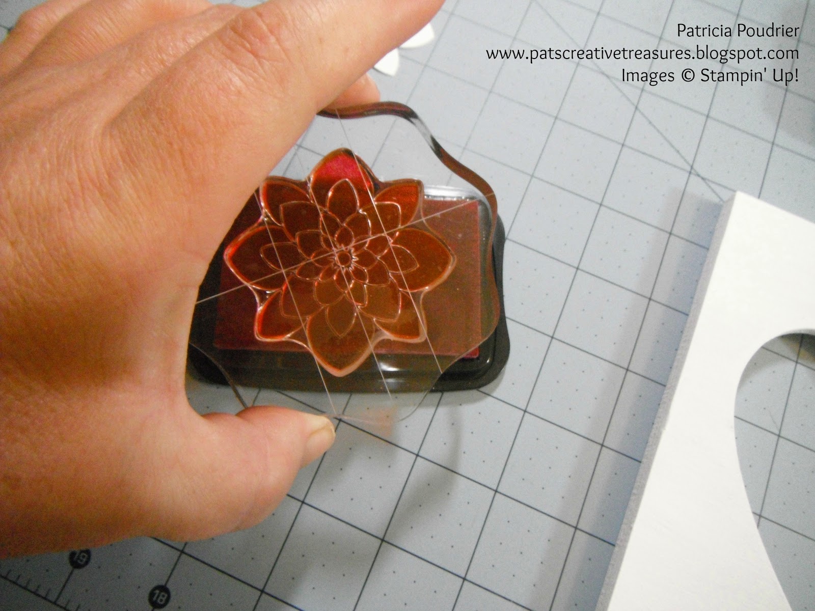 Pat's Creative Treasures: Stamping On A Wood Frame - Step-By-Step Tutorial