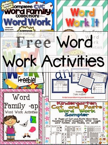 Freebie Friday - Word Work - Mrs. Thompson's Treasures