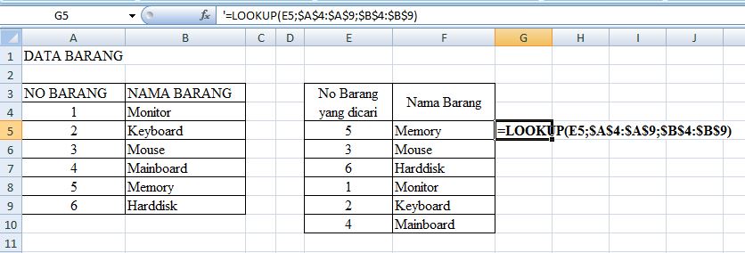 Penjelasan Rumus Microsoft Excel Lookup Paling Lengkap - Fungsi dan ...