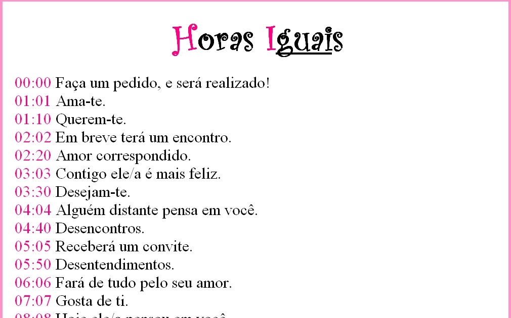 Significados De Horas Invertidas - LIBRAIN