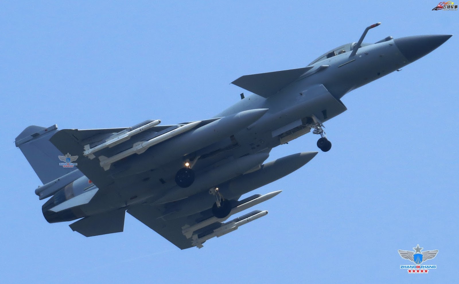 China Defense Blog: Offical photo of the day: J-11B with next generation of Chinese AAM (PL-10 ...