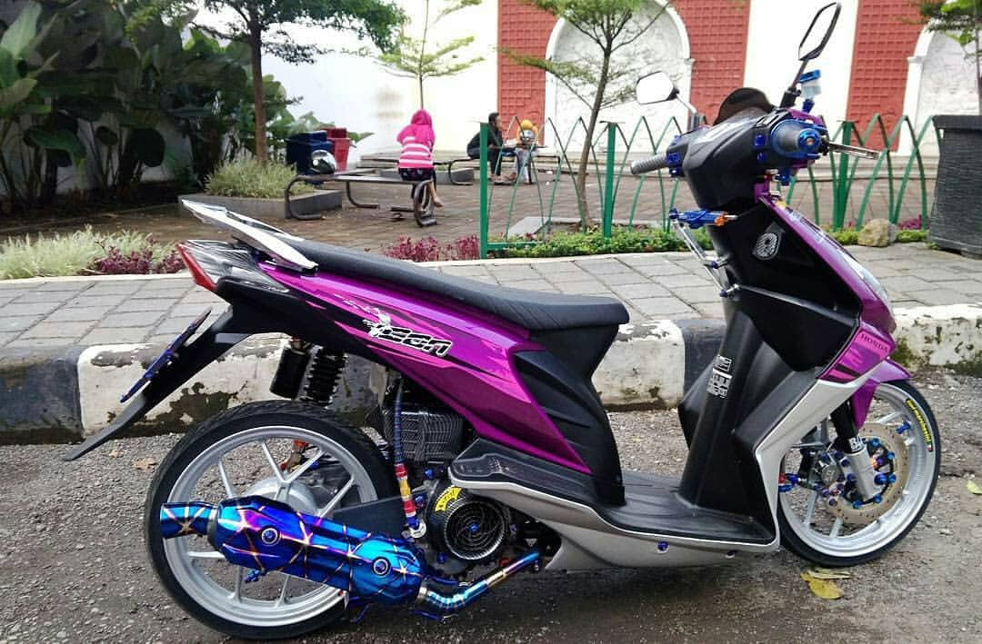 80 Foto Modifikasi Motor Beat Karbu Simple & Extream