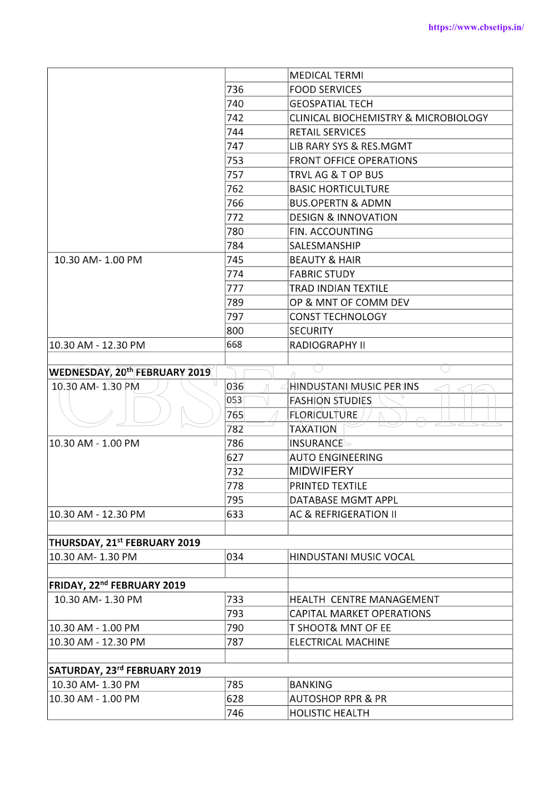 CBSE 12th Board Exam 2019 - Date Sheet Download ~ Padasalai.Net - No.1 ...