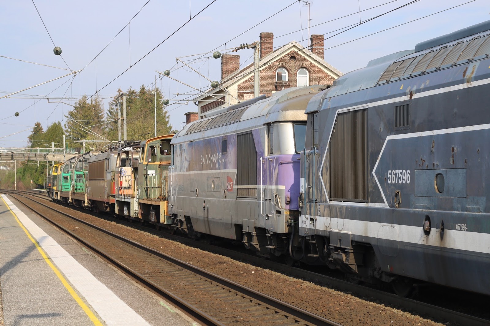 LA PASSION DU TRAIN: Circulation d'un train de la CMR à Corbie par Louis