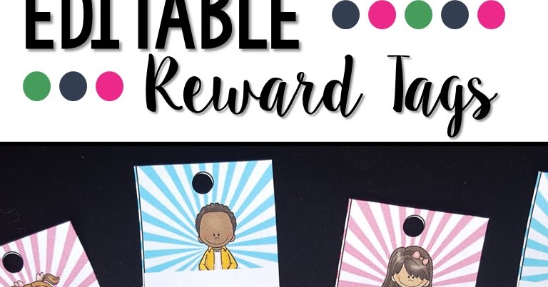 Free Editable Reward Tags | Sara J Creations