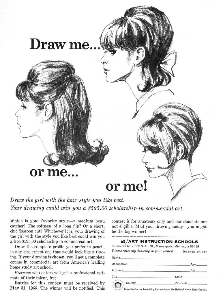 Mitch O'Connell: "Draw Me!" The Classic Ads of Art Instruction Inc.!
