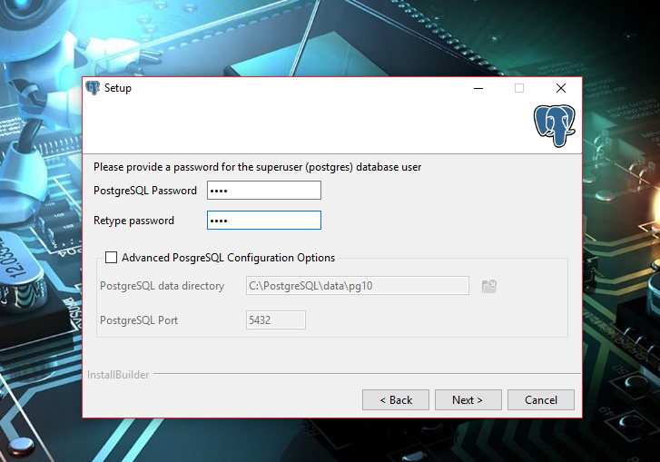ITM : Instalar PostgreSQL
