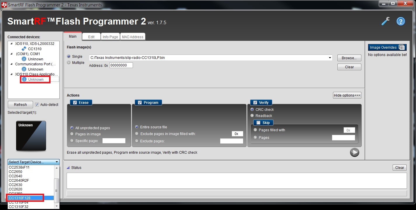 Sun May Sky How To Use Serial Bootloader Mode To Download Binary To Launchxl Cc1310launchxl