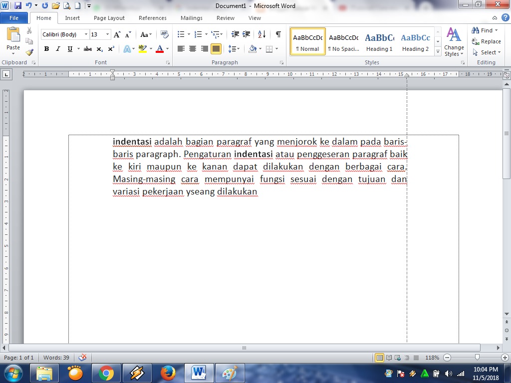 Belajar Microsoft Office: Macam-macam Indentasi pada Ms. Office Word