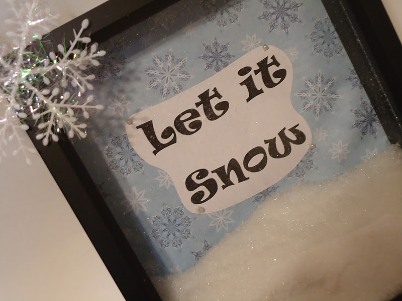 Cobblestones & Ivy: *let it snow* shadow box