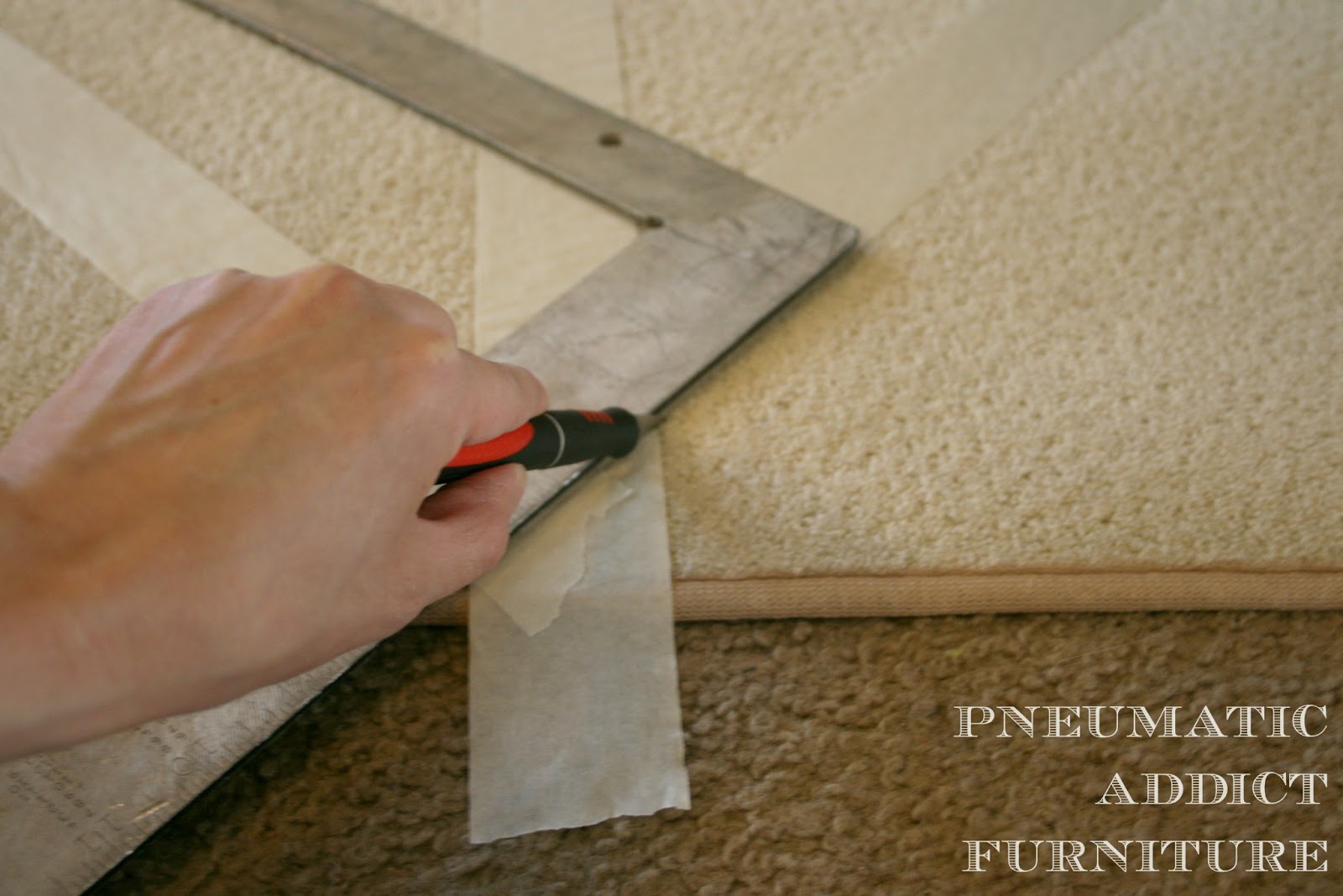 DIY Chevron Rug | Pneumatic Addict