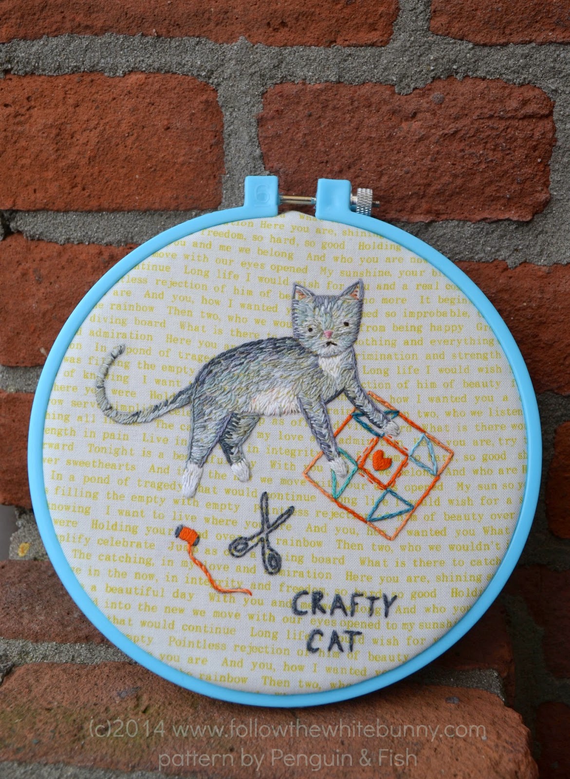 Follow the White Bunny: A Crafty Cat Experiment