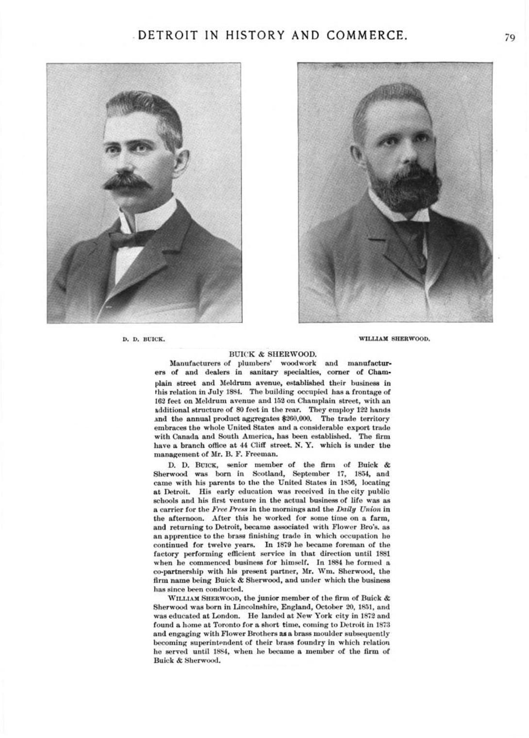 All Things Buick: David Dunbar Buick 1891 -1921