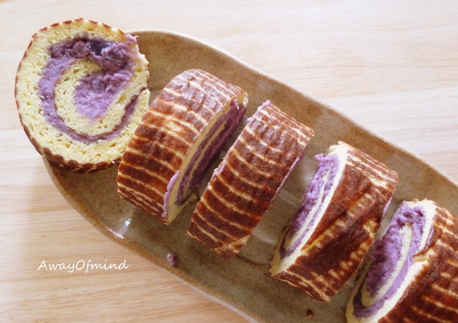 Awayofmind Bakery House: Chocolate Purple Sweet Potato Roulade