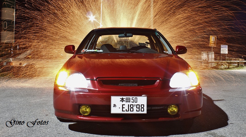 Car In The Floor: Red Devil - Civic EJ8 Vtec '98