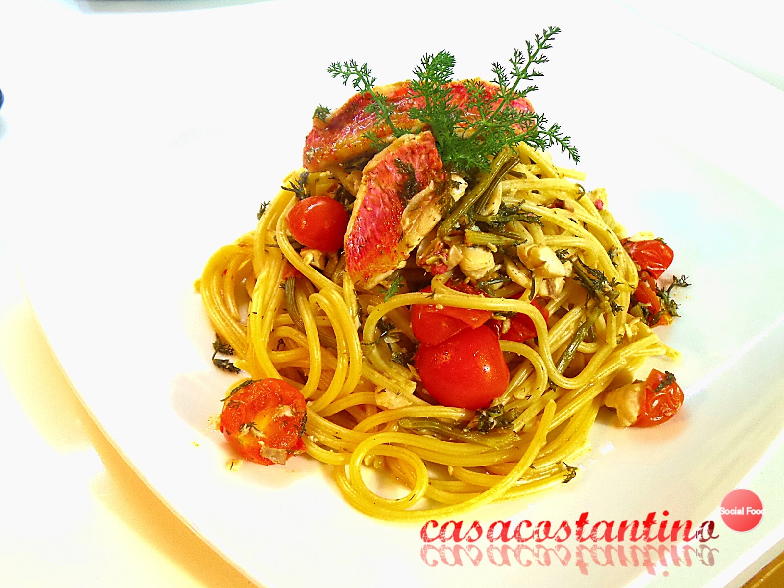 Spaghetti rigati triglie e finocchietto | Ricetta ed ingredienti dei ...