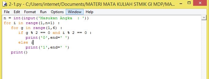Mencetak Angka 11111 dan 01010 Menggunakan Perulangan For Dalam Bahasa ...