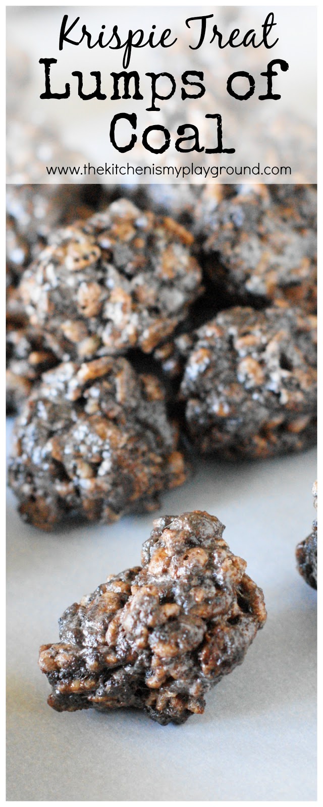 my kitchen world tour: No-Bake Lumps Of Coal {Aka: Oreo Cocoa Krispie ...