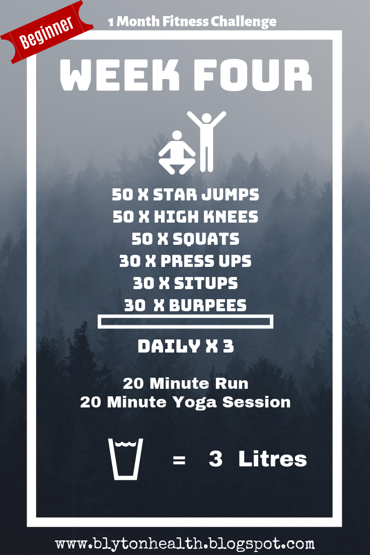 1 Month Fitness Challenge for Beginners