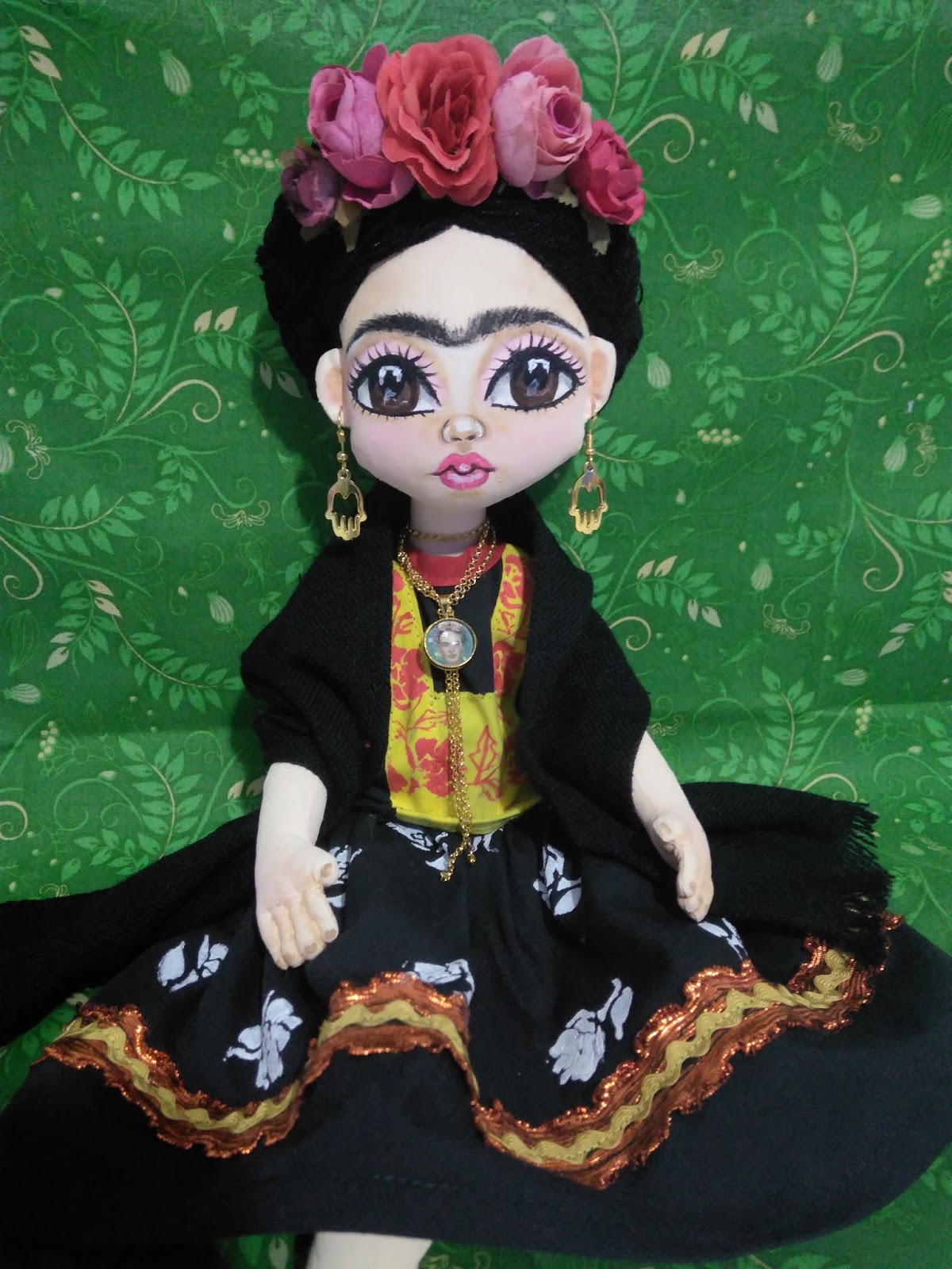 Frida Kahlo Art Doll