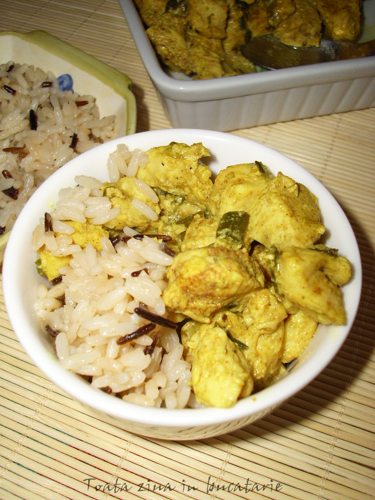 Toata ziua in bucatarie: Curry de pui/ Chicken Curry