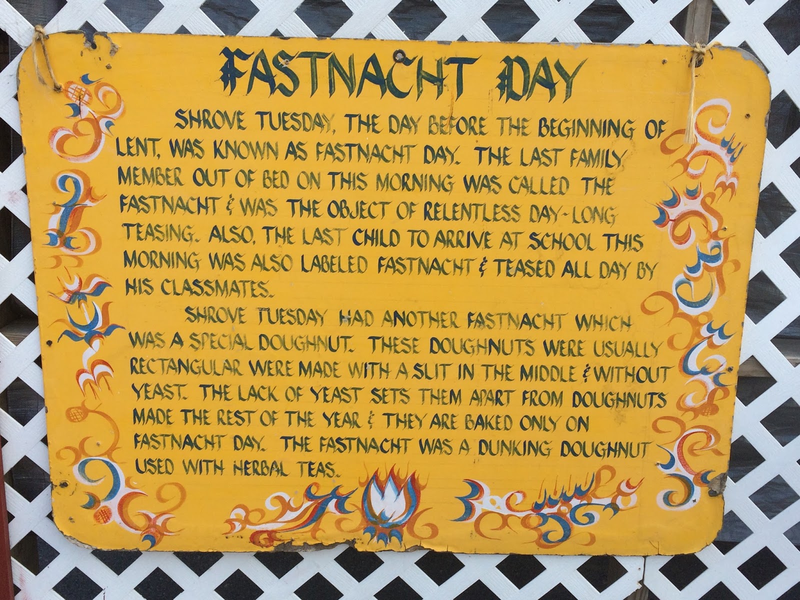 Rosemary's Sampler: Shrove Tuesday - Fastnacht Day
