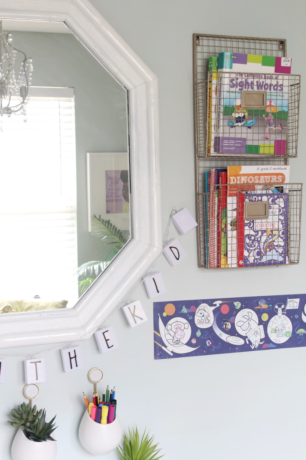 Shared Kids Homework and Art Station in Home Office - Live Pretty on a ...