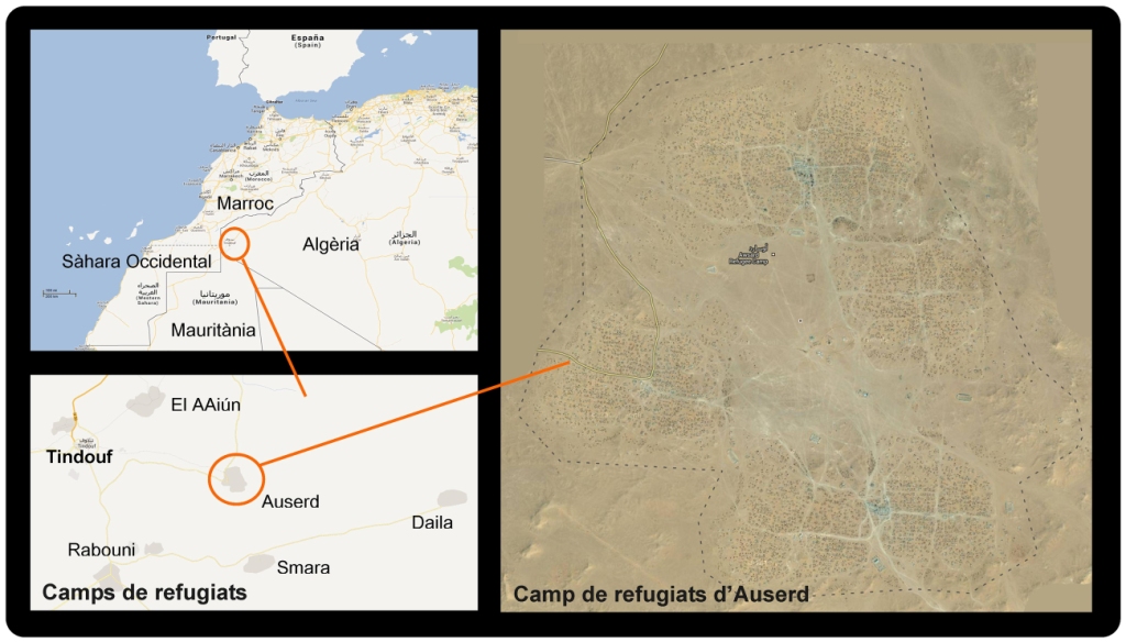 Arribada al camp de refugiats d'Auserd, Sàhara ~ Quaderns de bitàcola