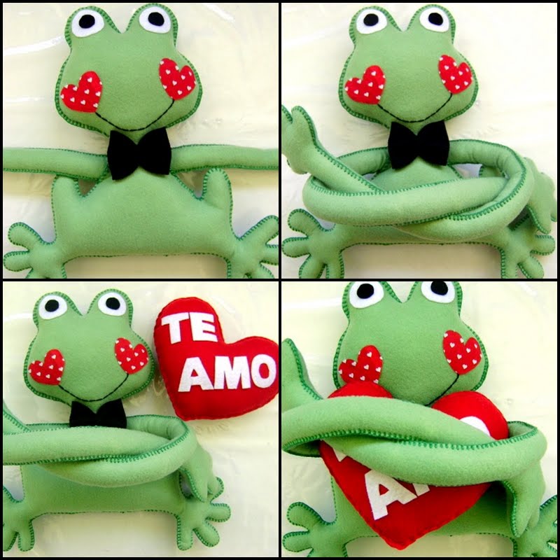 arte e outras coisinhas: Sapinho te amo QUE FOFO..