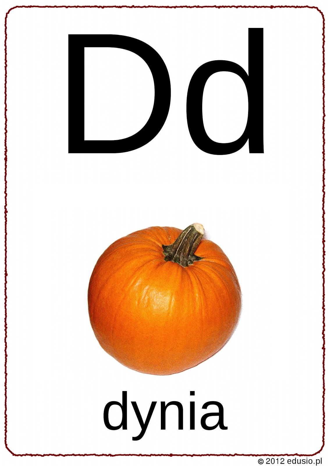 edusio - druczki do nauczki: Litera D