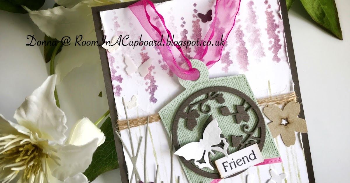 Room In A Cupboard...: Butterfly Tag Card, Garden Theme, Friend