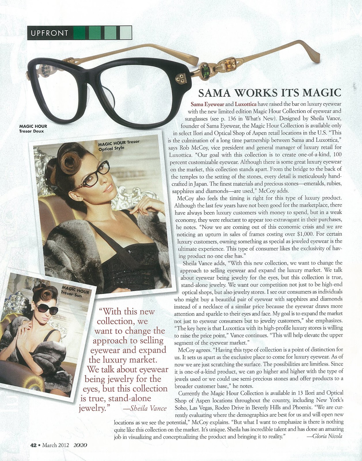 SAMA Eyewear: March 2012