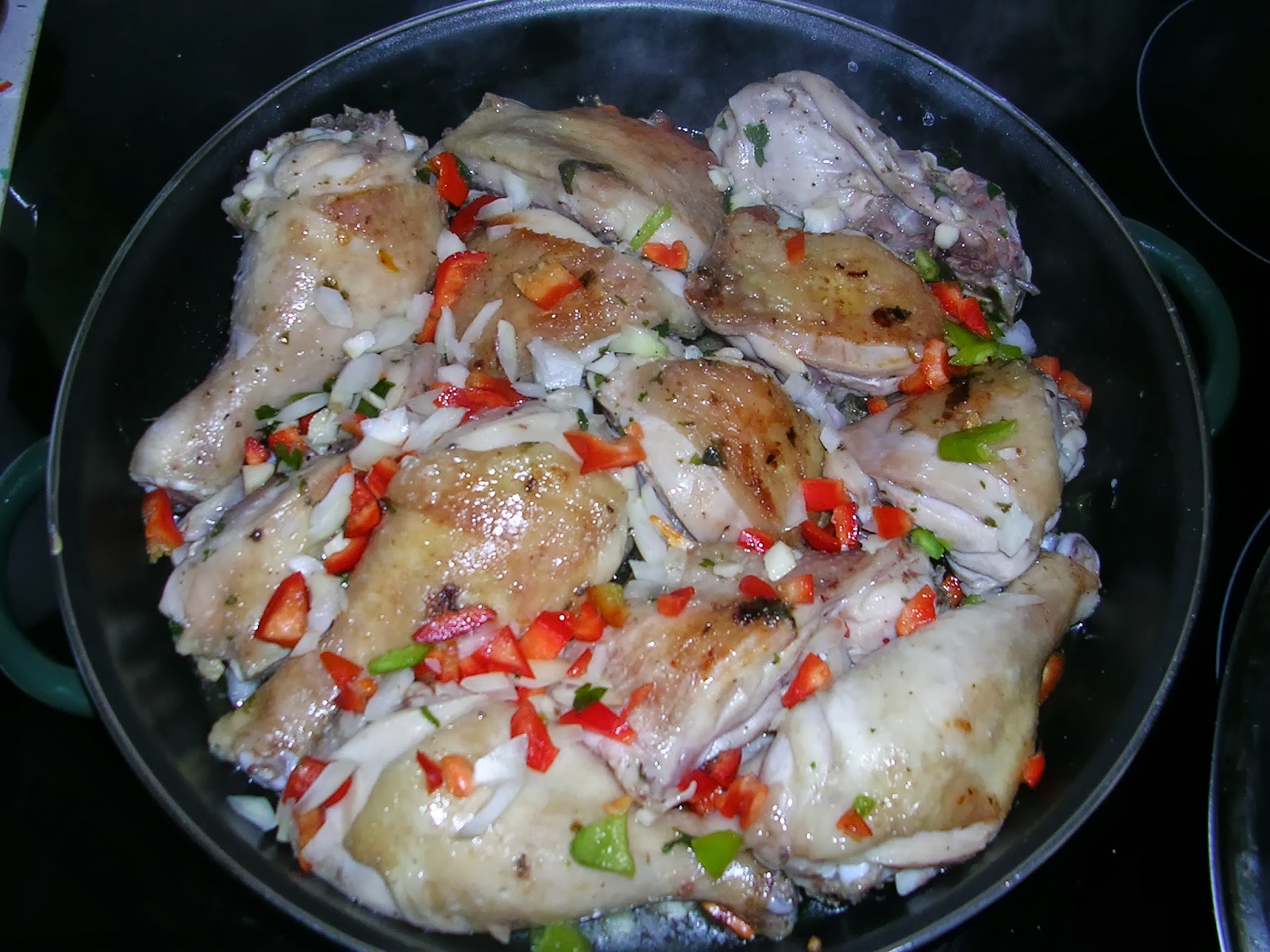 LOS FOGONES DE MI MADRE : POLLO A LA PRIMAVERA CON CERVEZA