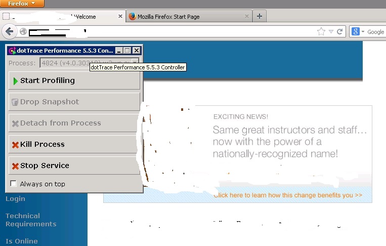 MalindaToPerfEngineering: How to Profile an IIS Web Application Using Jetbrains dotTrace
