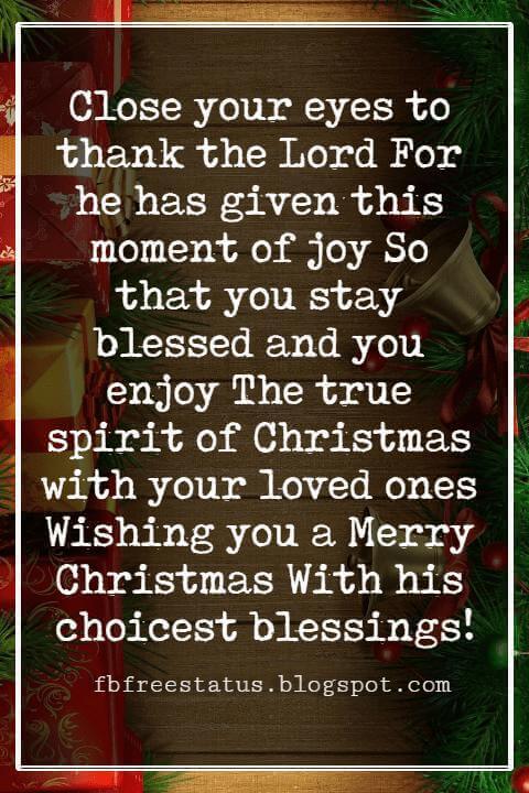 Merry Christmas Blessings