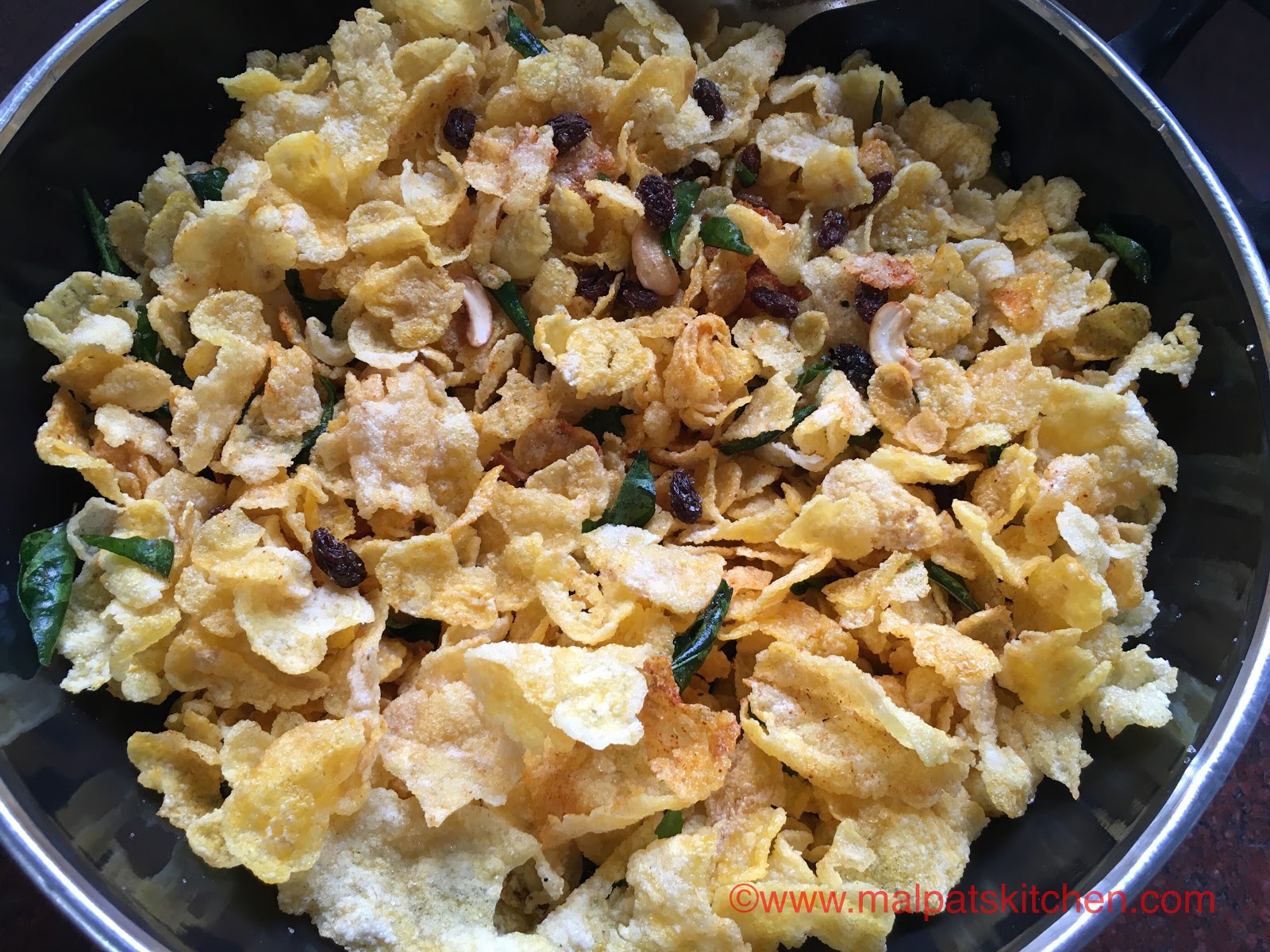 CORNFLAKES MIXTURE, how to make a sweet and spicy mixture out of corn ...