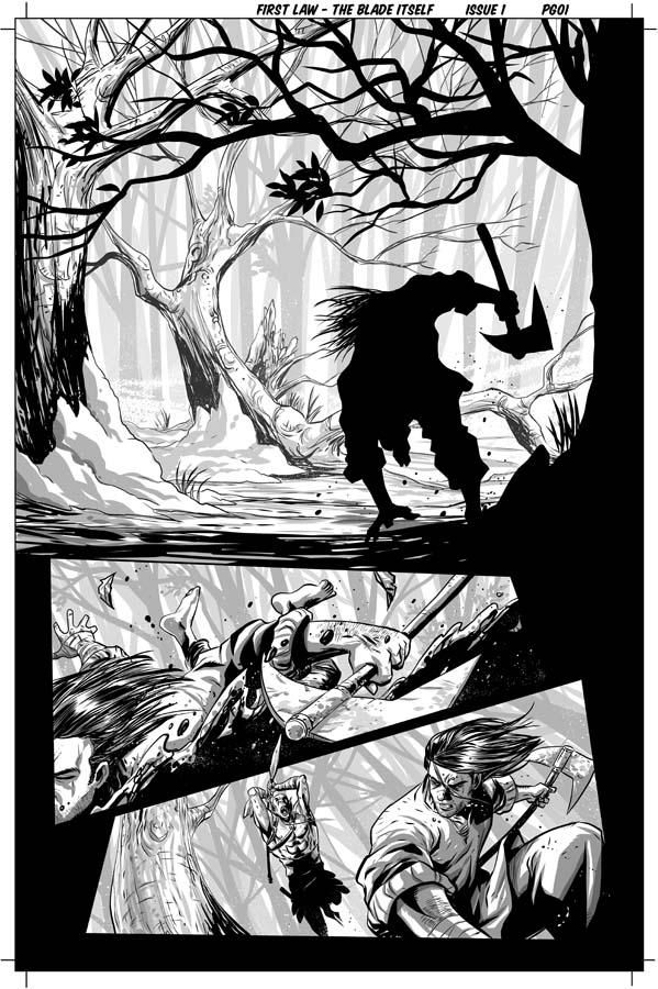 deemon productions: FIRST LAW - THE BLADE ITSELF COMIC!