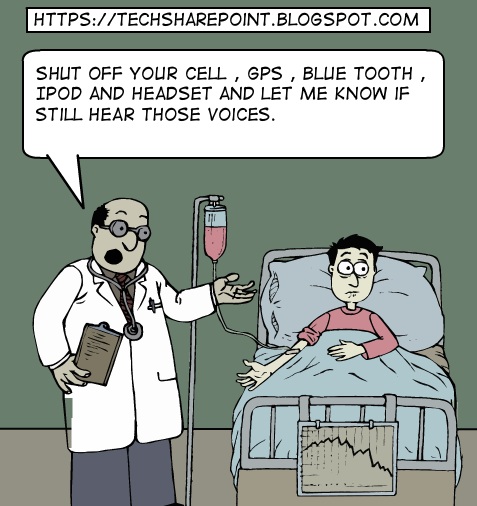 Humour - Technical / Technology Cartoons - Hazards of Electronics Gadgets