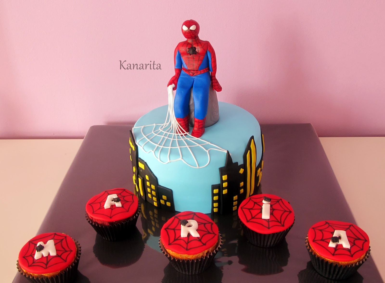 Los dulces de Kanarita: Pastel Spiderman IV