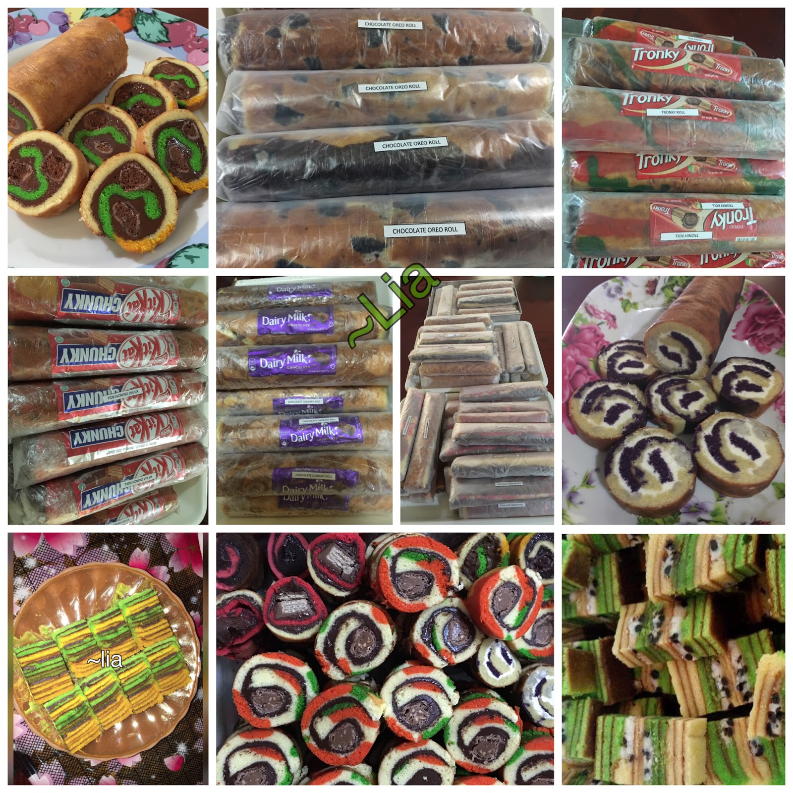 lia cake house bakery: kek roll