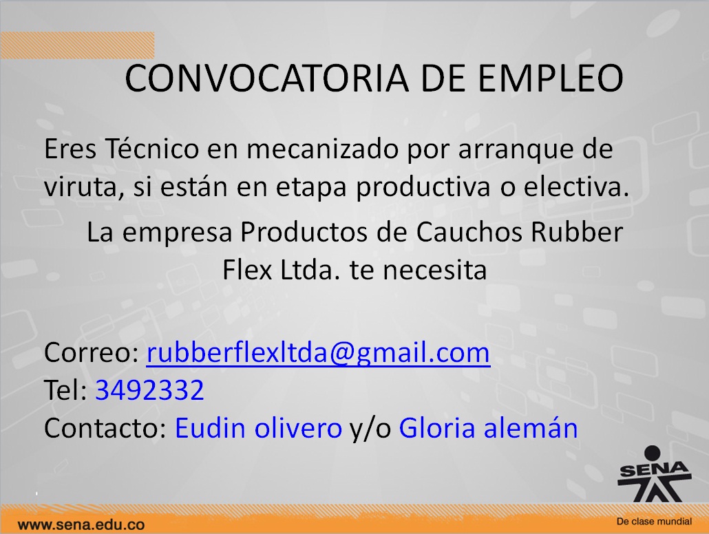 Punto de Contacto Egresados SENA del Centro Nacional Colombo Alemán Punto de Contacto Egresados SENA del Centro Nacional Colombo Alemán