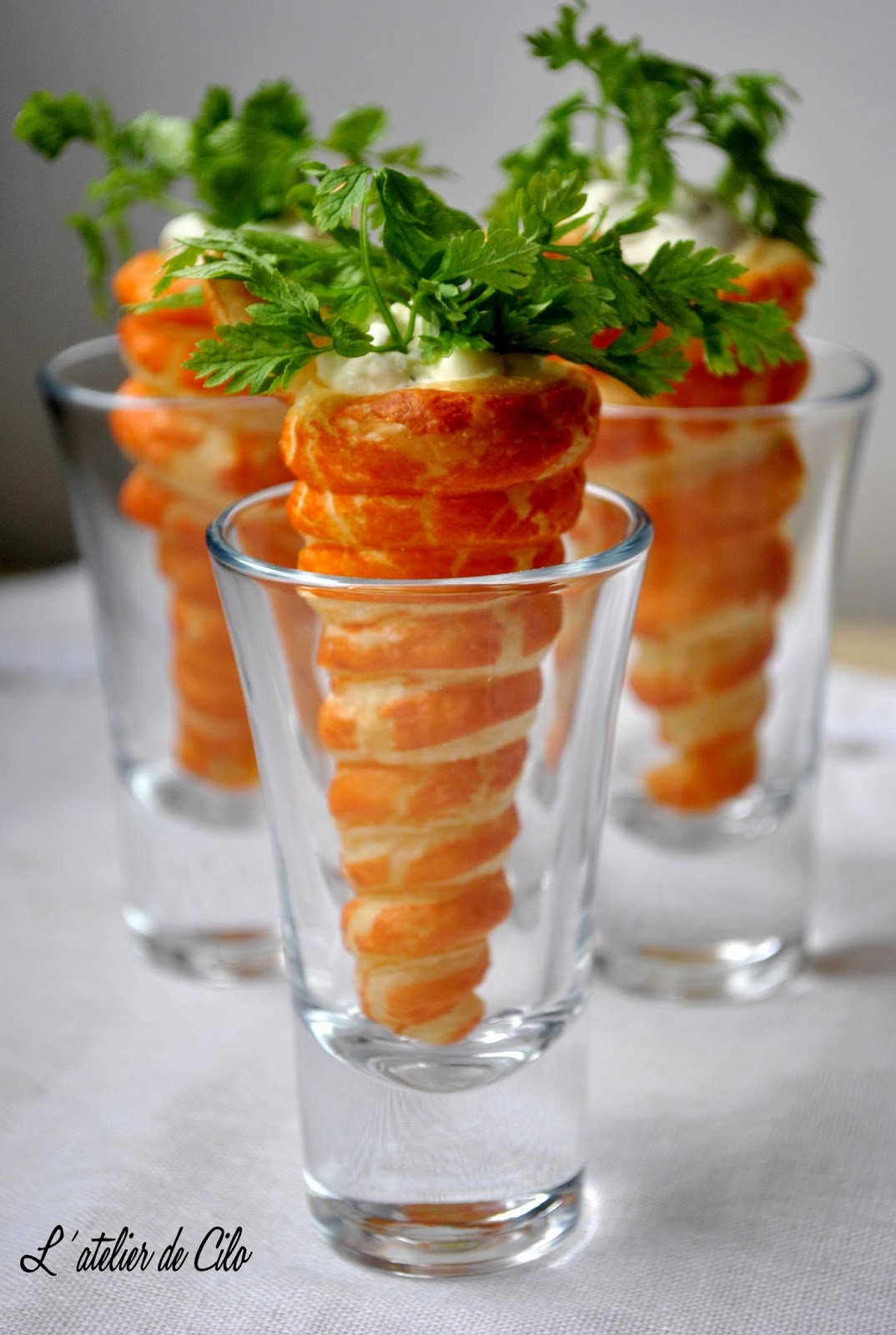 L'atelier de Cilo: Cornets feuilletés à garnir