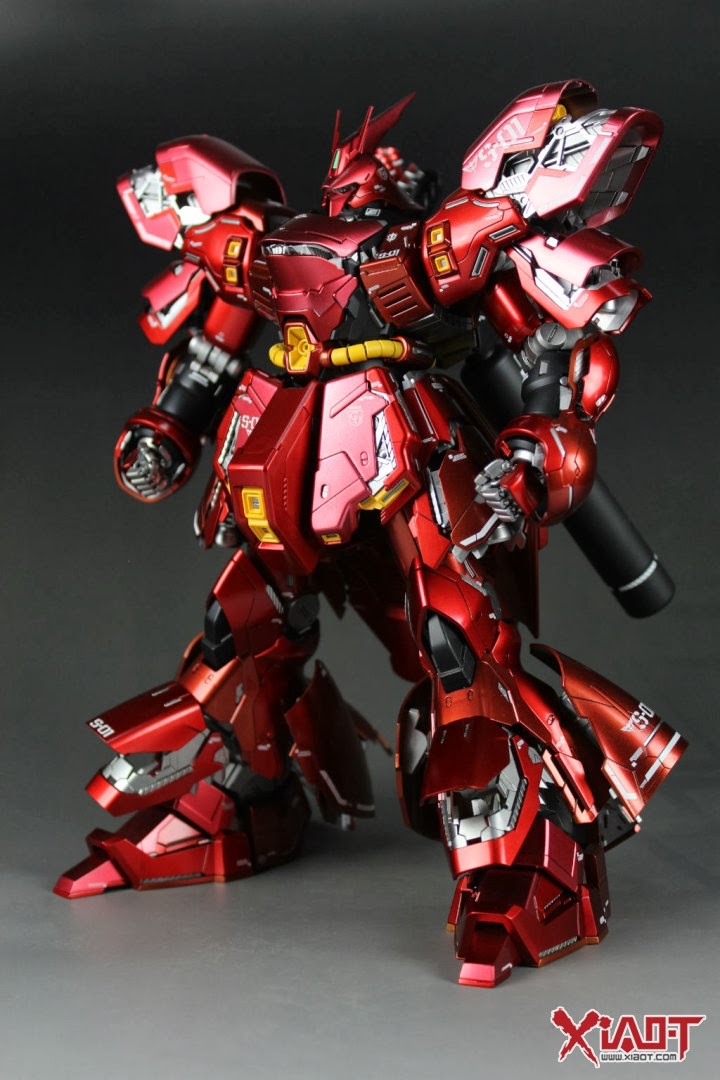 GUNDAM GUY: MG 1/100 Sazabi Ver.Ka - Metallic Color Painted Build