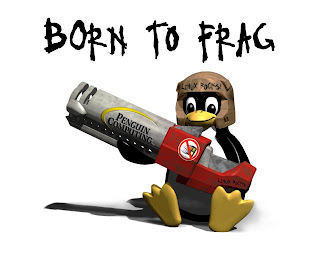 Linux Born To Frag ~ Omtimo Wallpapers