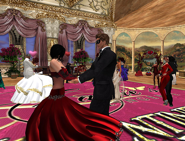 Orbis Secundus: Carrie's Lingerie Valentine Masquerade Ball - Second Life